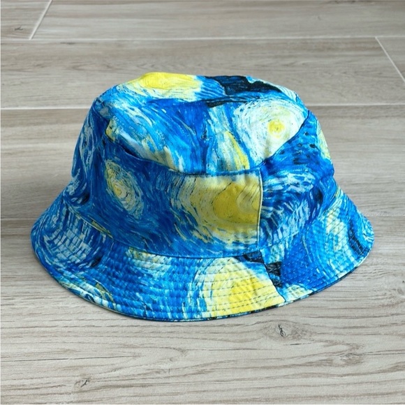 Van Gogh | Accessories | Van Gogh Starry Night Bucket Hat Blue And ...